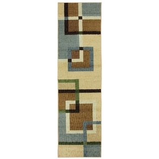 Mohawk Connexus Overlapping Squares Area Rug (2' x 8') - 2'x8' - Bed ...