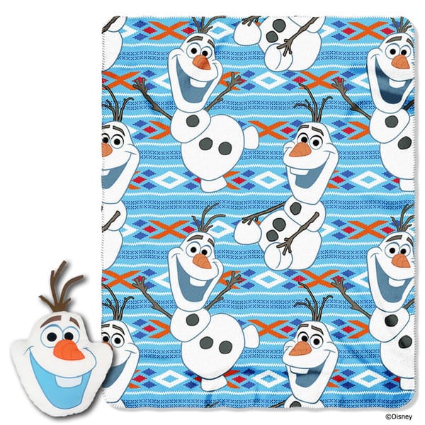 Disney Frozen Big Face Olaf Throw and Pillow Set - Multi - Bed Bath ...