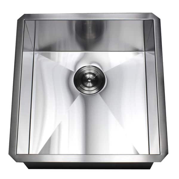 19-inch Stainless Steel Zero Radius Single-basin Undermount Sink - Bed ...