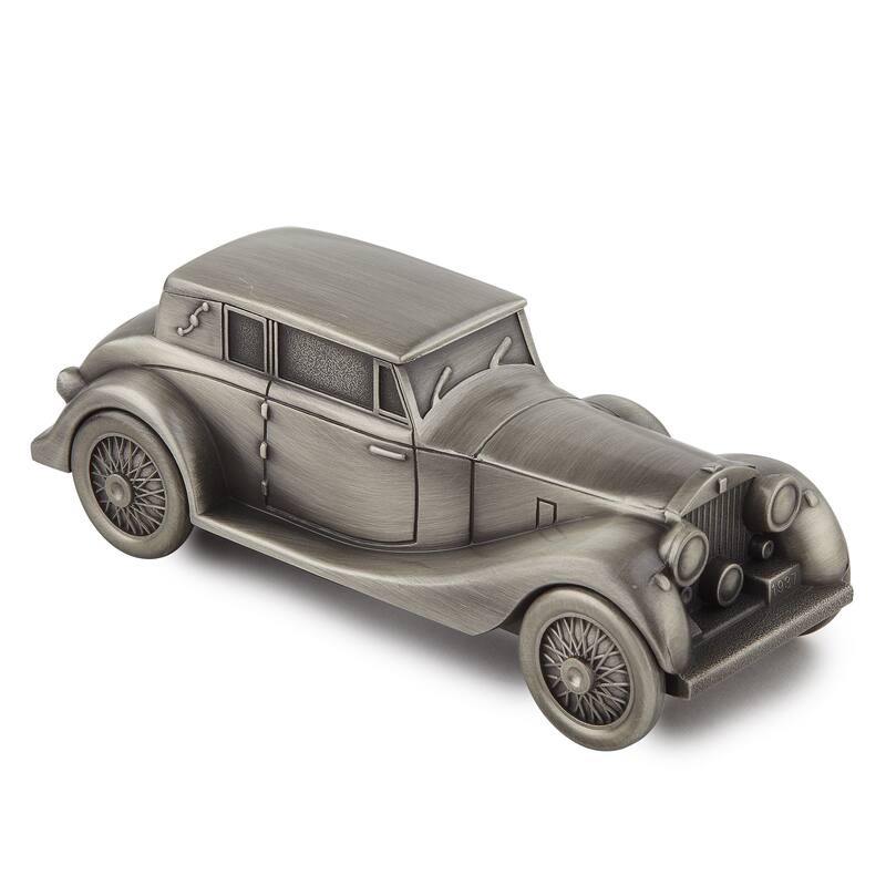 Heim Concept Antique Car Money Bank - Pewter Finish - Overstock - 13400429