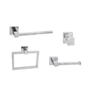 Sure-Loc Vlora Modern 4-piece Bathroom Accessory Set - Bed Bath ...