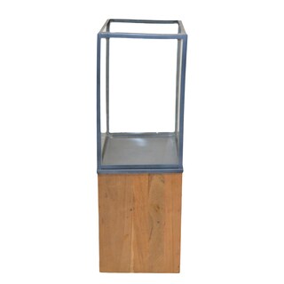 Lignum Et Lapis Zinc/ Stainless Steel and Wood Candleholder - Bed Bath ...