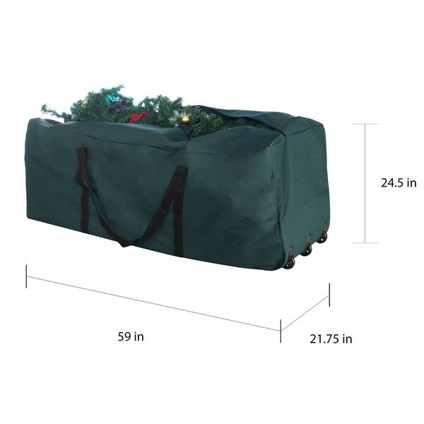 Elf Stor Rolling Christmas Tree Storage Bag- For 9 FT Artificial Trees ...