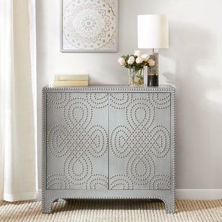 Madison Park Bevan Grey Nailhead Accent Chest - Bed Bath & Beyond ...