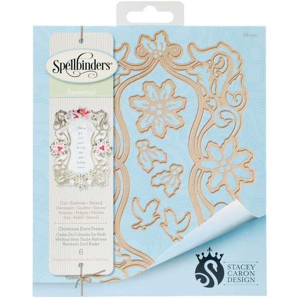 Spellbinders Shapeabilities Dies-Christmas Dove Frame - Bed Bath ...