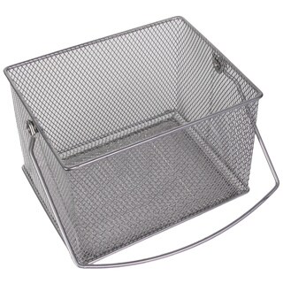 YBM Home Stainless Steel Rectangle Mesh Condiment Caddy and Utensil ...