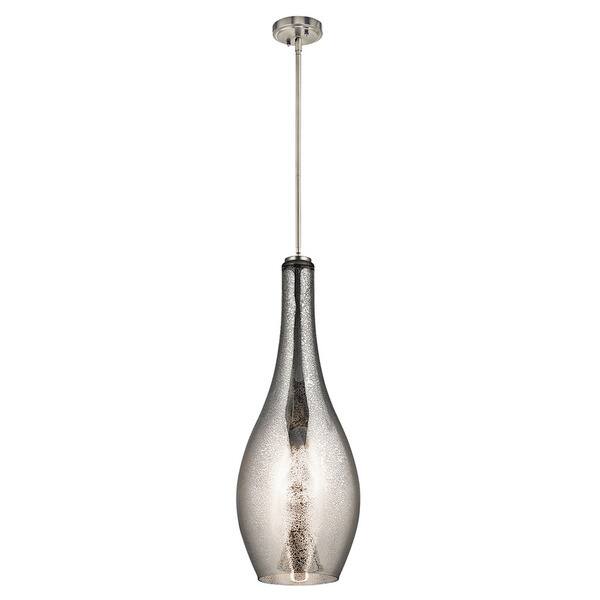 Kichler Lighting Everly Collection 1-light Brushed Nickel Pendant 19 ...