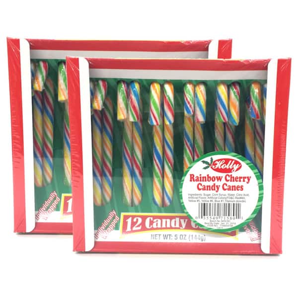 Holly Rainbow Candy Canes - Bed Bath & Beyond - 13454985