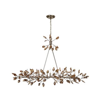 Zeev Lighting CD101025SLAGPCC Five Light Chandelier Misthaven Silve ...