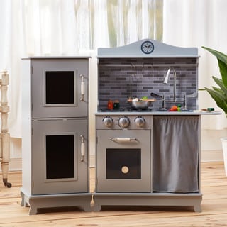 Teamson Kids Grey Farmhouse Kitchen - Bed Bath & Beyond - 13475734