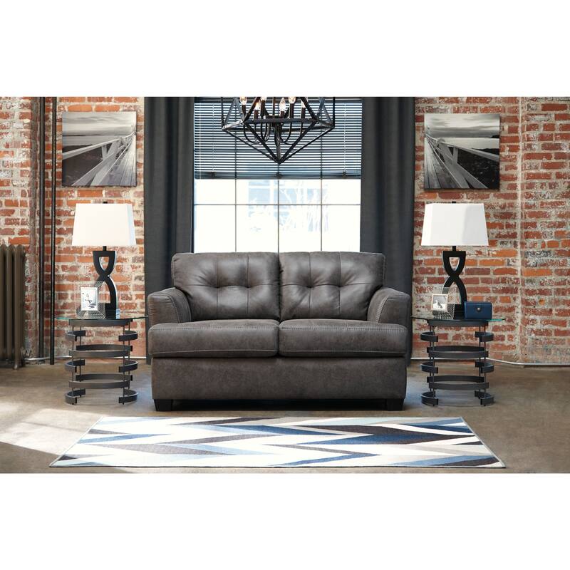 Signature Design by Ashley Inmon Charcoal Loveseat - Overstock - 13517074