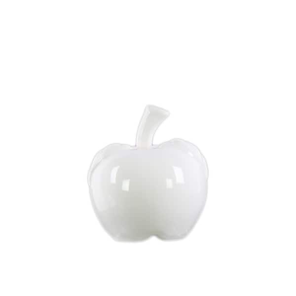 Urban Trends Collection White Ceramic Apple Figurine - Bed Bath ...