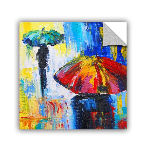 ArtAppealz Susi Franco's 'Red Umbrella' Removable Wall Art Mural - Bed ...