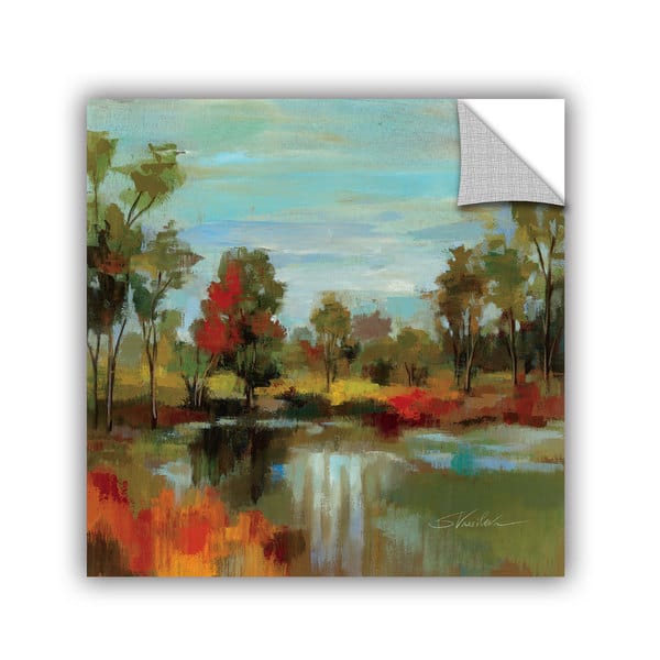 ArtAppealz Silvia Vassileva's 'Hidden Pond Hues I' Removable Wall Art ...