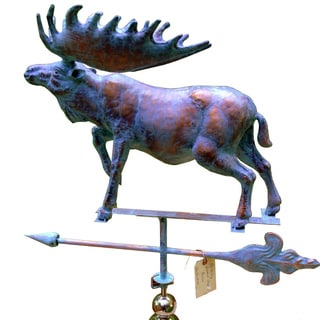 DISCONTINUED - XLARGE Handcrafted 3Dimensional MOOSE Weathervane Copper ...