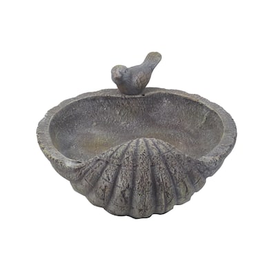 FireFly Antique Grey Terracota Bird Feeder - Overstock - 13558579