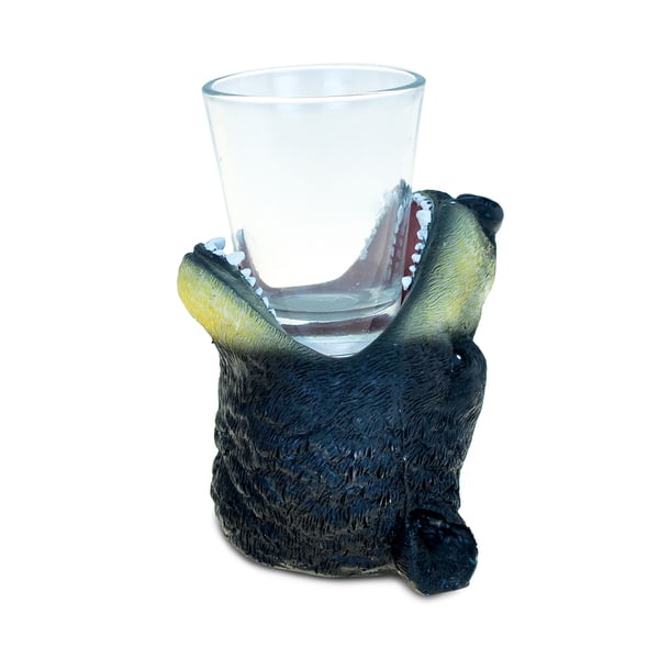 Puzzled Animal-theme Black Bear Cool Animal Head Shot Glass - Bed Bath ...
