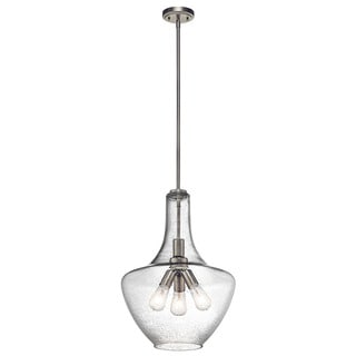 Kichler Lighting Everly Collection 3-light Brushed Nickel Pendant 16 ...