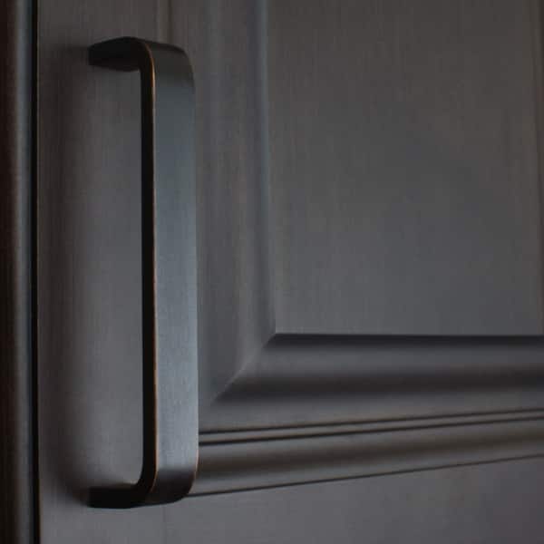 GlideRite 5-inch CC Oil Rubbed Bronze Solid Steel Flat Rounded Corner ...