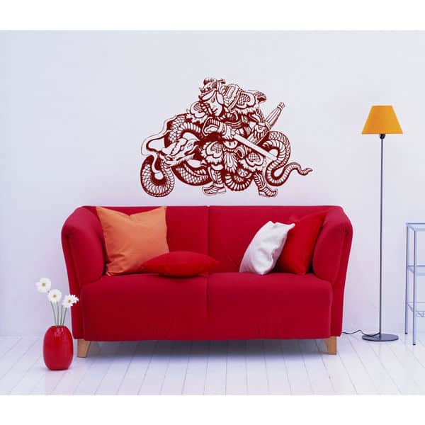 Samurai Decal Vinyl Stickers Decals Wall Vinyl Decal Samurai Decor ...