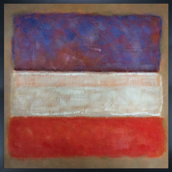 La Pastiche Mark Rothko 'Untitled (Purple, White, and Red), 1953' Hand ...