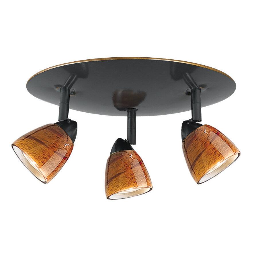 Orbit 3-light Round 120-volt GU-10 Light Fixture with 3 50-watt Bulbs ...