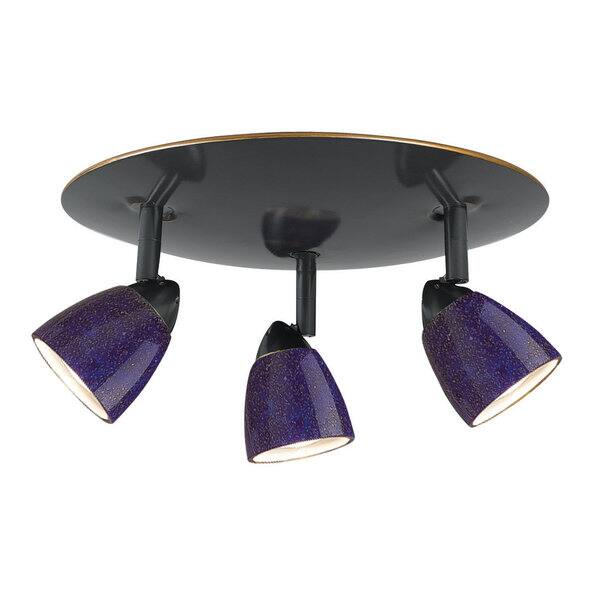 Orbit Metal 120-volt 50-watt Bulbs 3-light Round Flush Mount Light ...