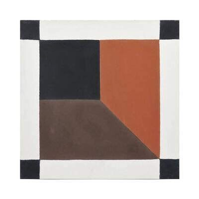 Handmade Shafshawn Brown, Orange, Black Tile, Pack of 12 (Morocco ...