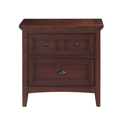 Magnussen Home Furnishings Riley Cathedral Cherry Veneer 2-drawer ...