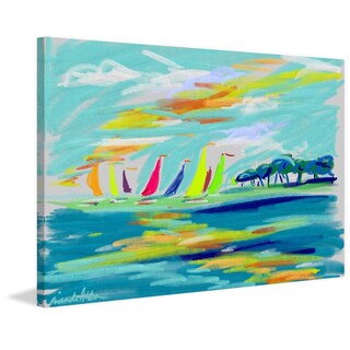 Marmont Hill - 'Cap D Antibes' by Arthur Pina Painting Print on Wrapped ...