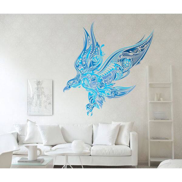 Phoenix bird Full Color Decal, Full color sticker, colored Phoenix bird ...