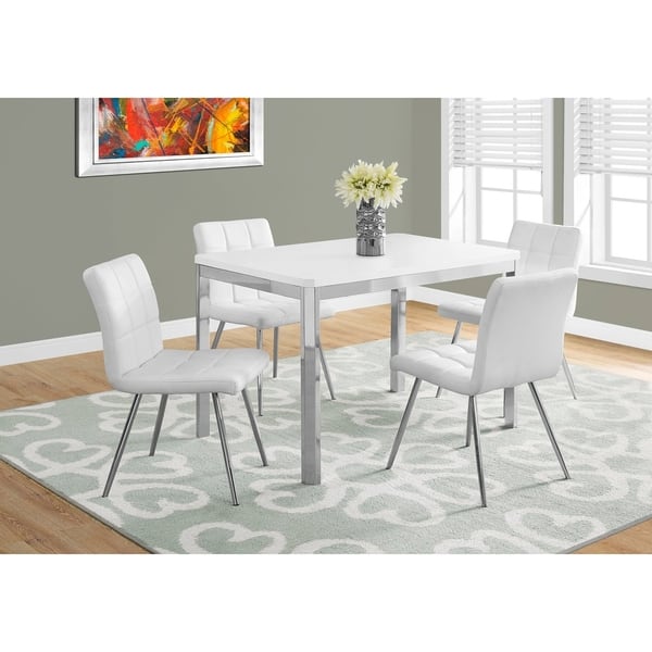 Dining Table, 48" Rectangular, Small, Kitchen, Dining Room, Metal ...