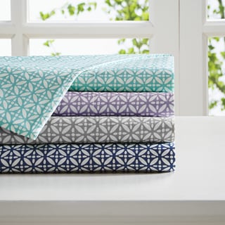 Madison Park Medallion Cotton Printed 6 Piece Sheet Set 4-Color Option ...