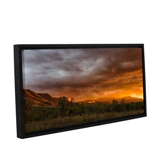 Tom Croce's ' Sunset In Cades Cove' Gallery Wrapped Floater-framed ...