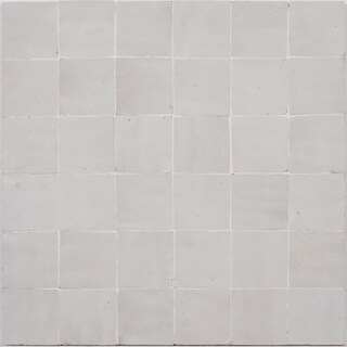 Handmade Solid Off-White Mosaic Tile,12x12x0.5 in, Pack of 6 (Morocco ...
