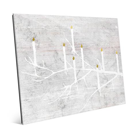 Candle Tree Night Wall Art on Glass - Overstock - 13839632