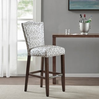 Madison Park Everitt Taupe Nate 30-inches Bar Stool - Bed Bath & Beyond ...