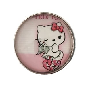 Pink Hello Kitty Glass Knobs, Drawer Pulls - Pack of 6 - Bed Bath ...