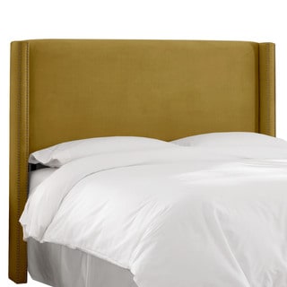 Skyline Furniture Wingback Headboard in Mystere Velvet - Bed Bath ...