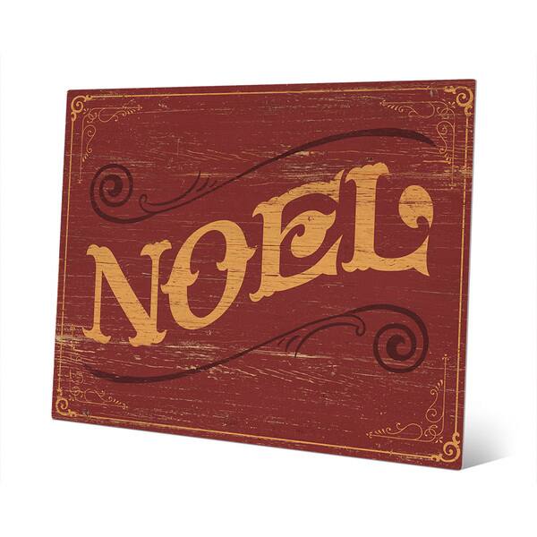Classic Noel Vintage Indoor Sign Wall Art on Metal - Bed Bath & Beyond ...