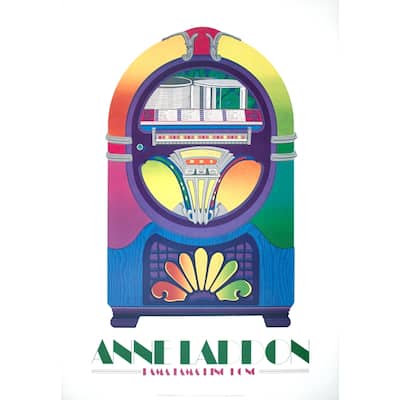 Anne Laddon 'Rama Lama Ding Dong' 1982 Poster, 36 x 25 inches - Blue ...