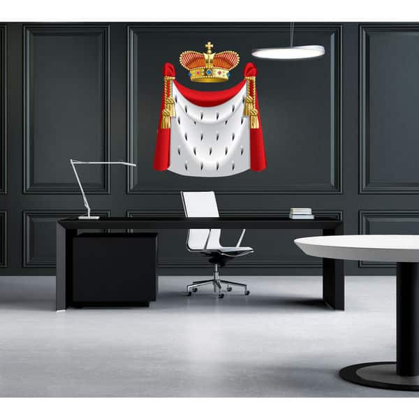 Full color Crown imperial throne sticker, Crown Decal,wall art decal ...