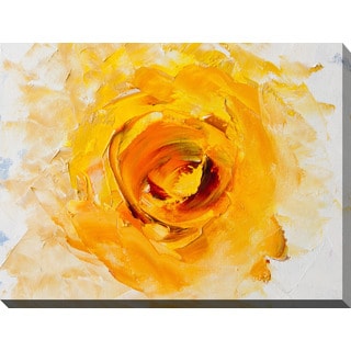 "Yellow Flower Abstract" Giclee Print Canvas Wall Art - Bed Bath ...