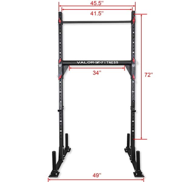 Valor Fitness BD-21 Yoke Rack with J-Hooks, Adjustable Crossbar and ...