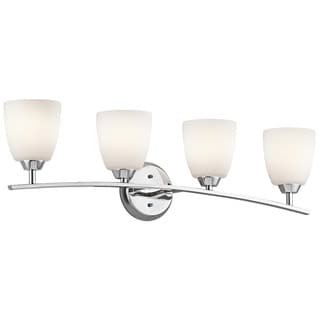 Gracewood Hollow Fenni Collection 4-light Chrome Bath/Vanity Light ...