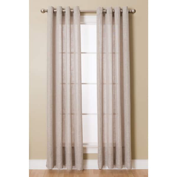 Layton Grommeted Window Curtain Panel - Bed Bath & Beyond - 13956568