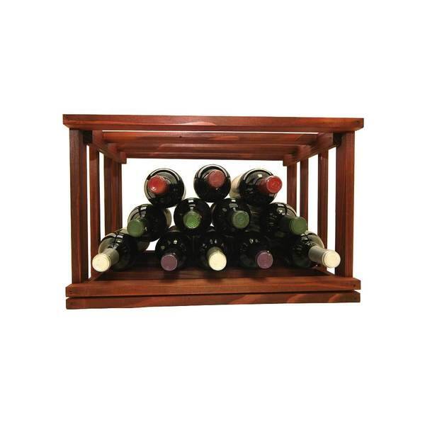 Wine Cellar Innovations Mini-Stack Series Classic Mahogany Wood ...