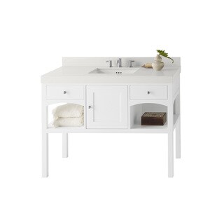 Ronbow Langley 48-inch Bathroom Vanity Set in White - Bed Bath & Beyond ...