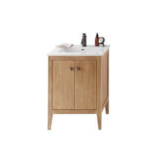 Ronbow Sophie 24-inch Bathroom Vanity Set in Vintage Honey, Ceramic ...