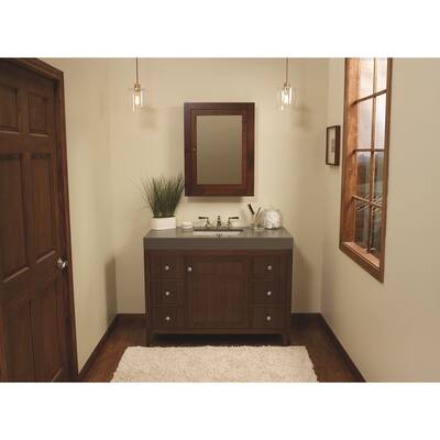 Ronbow Briella 48-inch Bathroom Vanity Set in American Walnut with ...